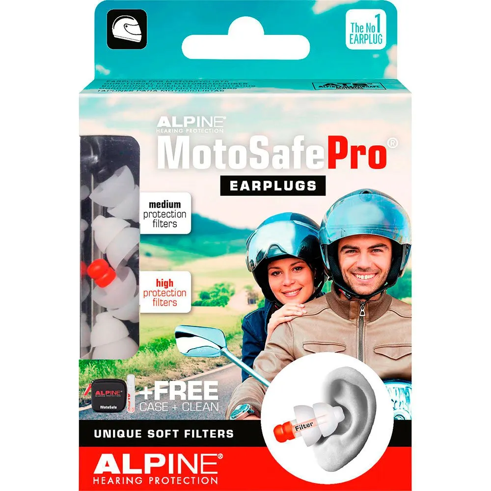 Alpine MotoSafe Pro Earplugs White buy and offers on Motardinn